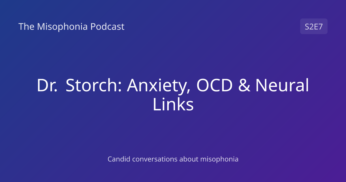 Dr. Eric Storch - Exploring Misophonia Treatments and Research | The ...